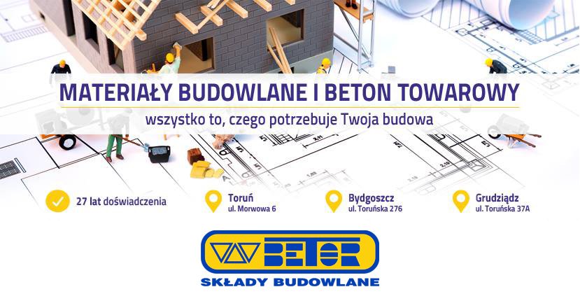 Skład Budowlany BETOR Toruń, Hurtownia Materiałów Budowlanych